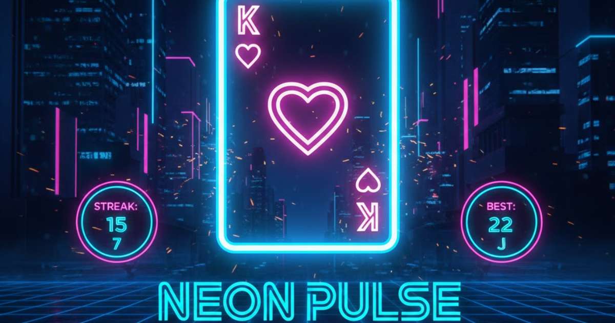 Neon Pulse – A Higher-or-Lower Card Game