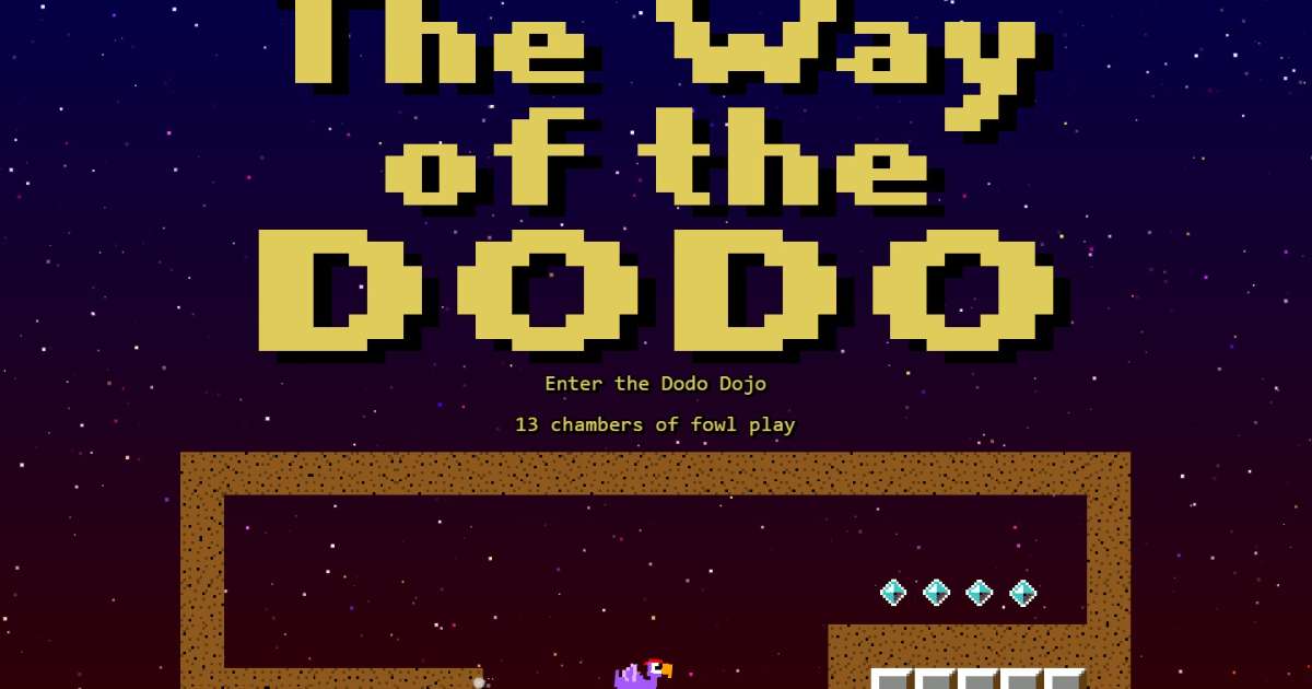The Way of the Dodo Game - Play Online Dodo Dojo Game